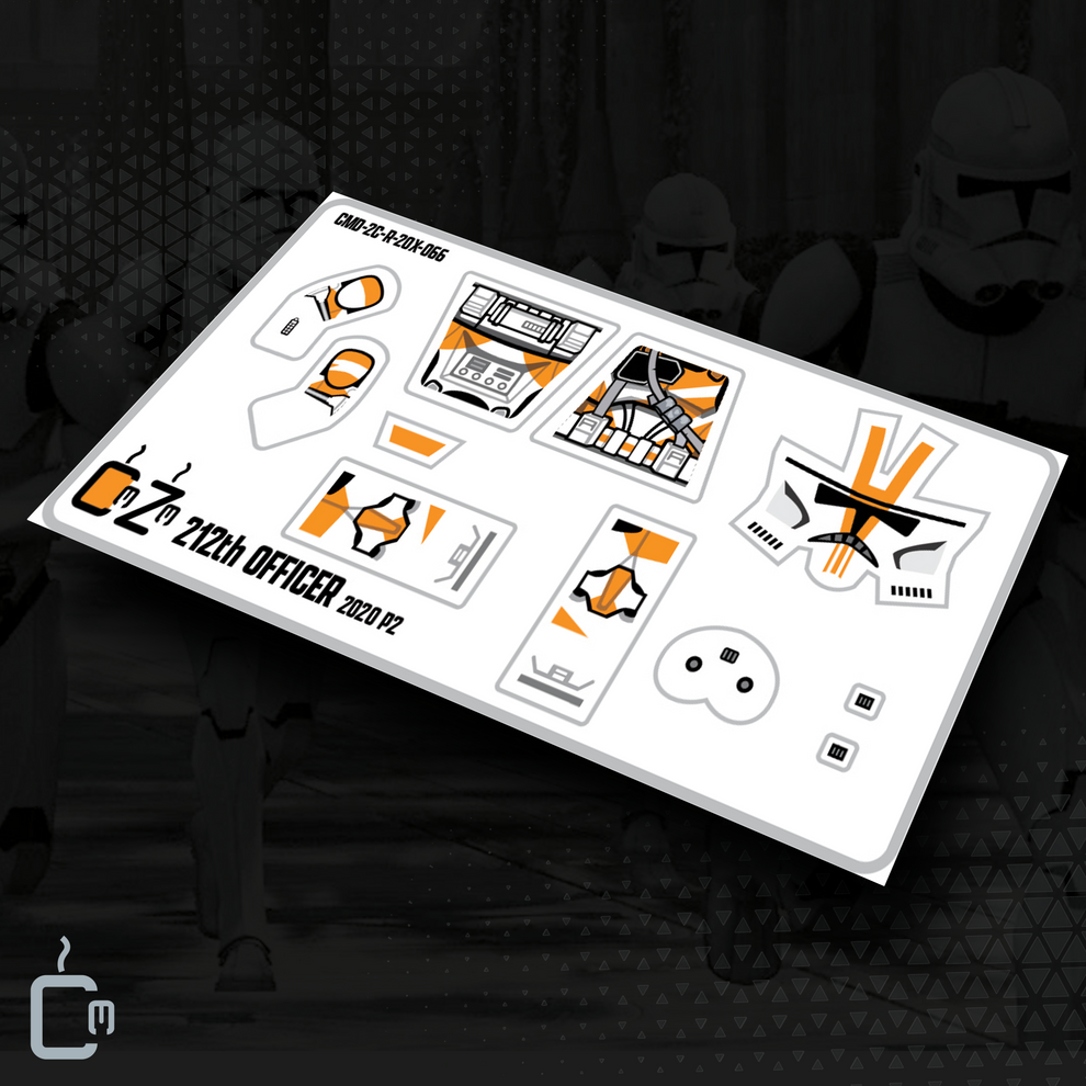 212th Officer Decals – CoffeeMugDecals