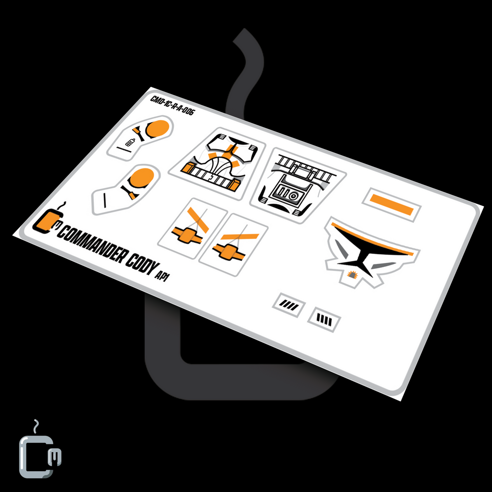 Commander Cody Decals – CoffeeMugDecals
