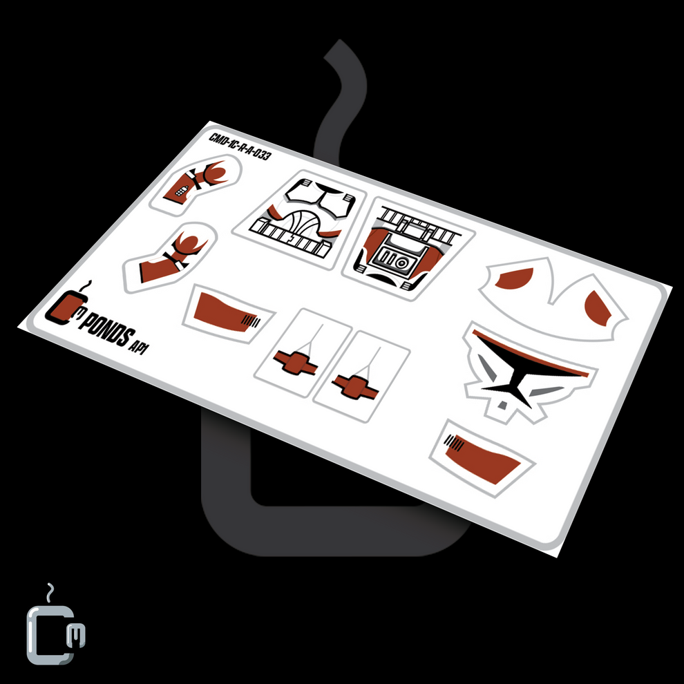 Commander Ponds Decals – CoffeeMugDecals