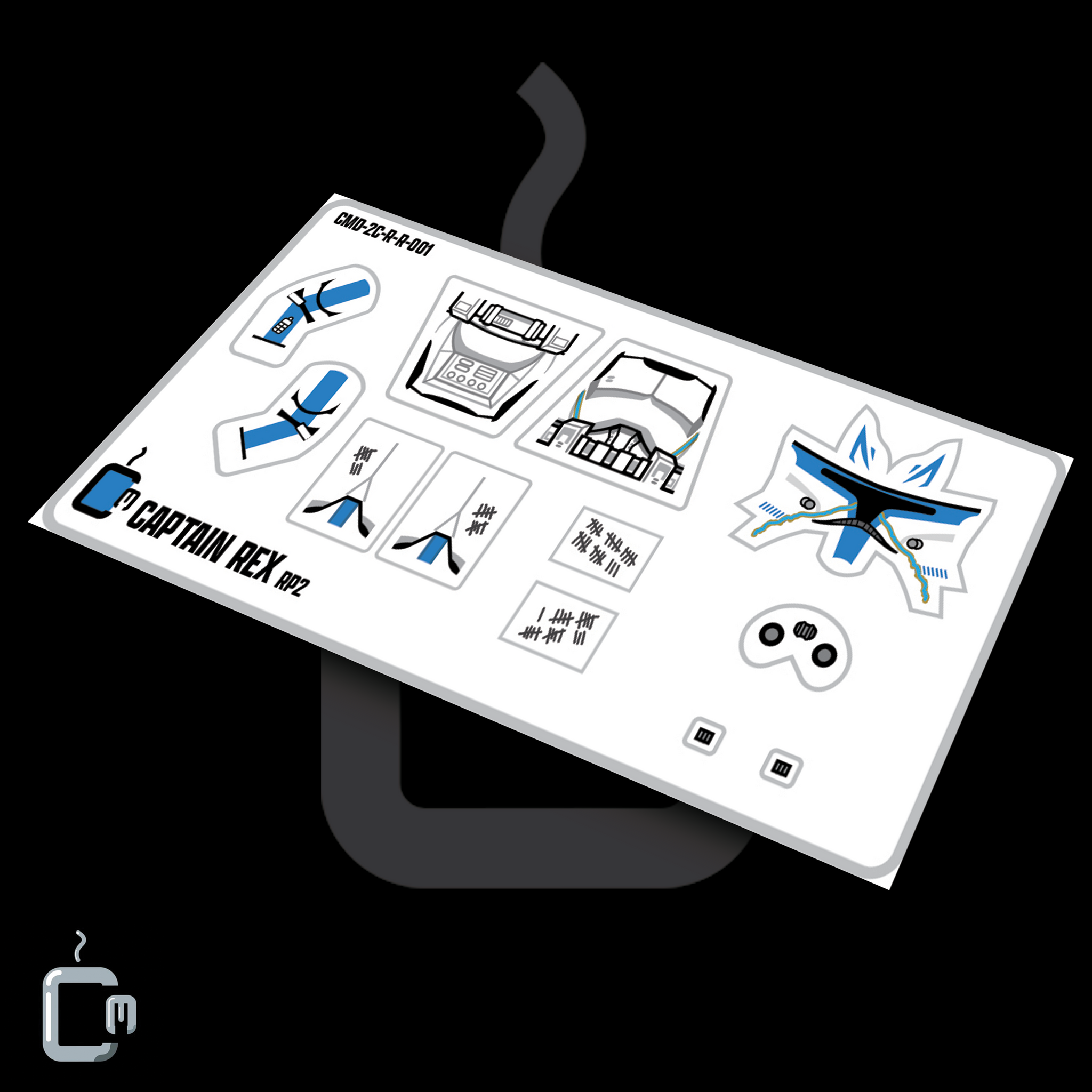 Captain Rex Decals – CoffeeMugDecals