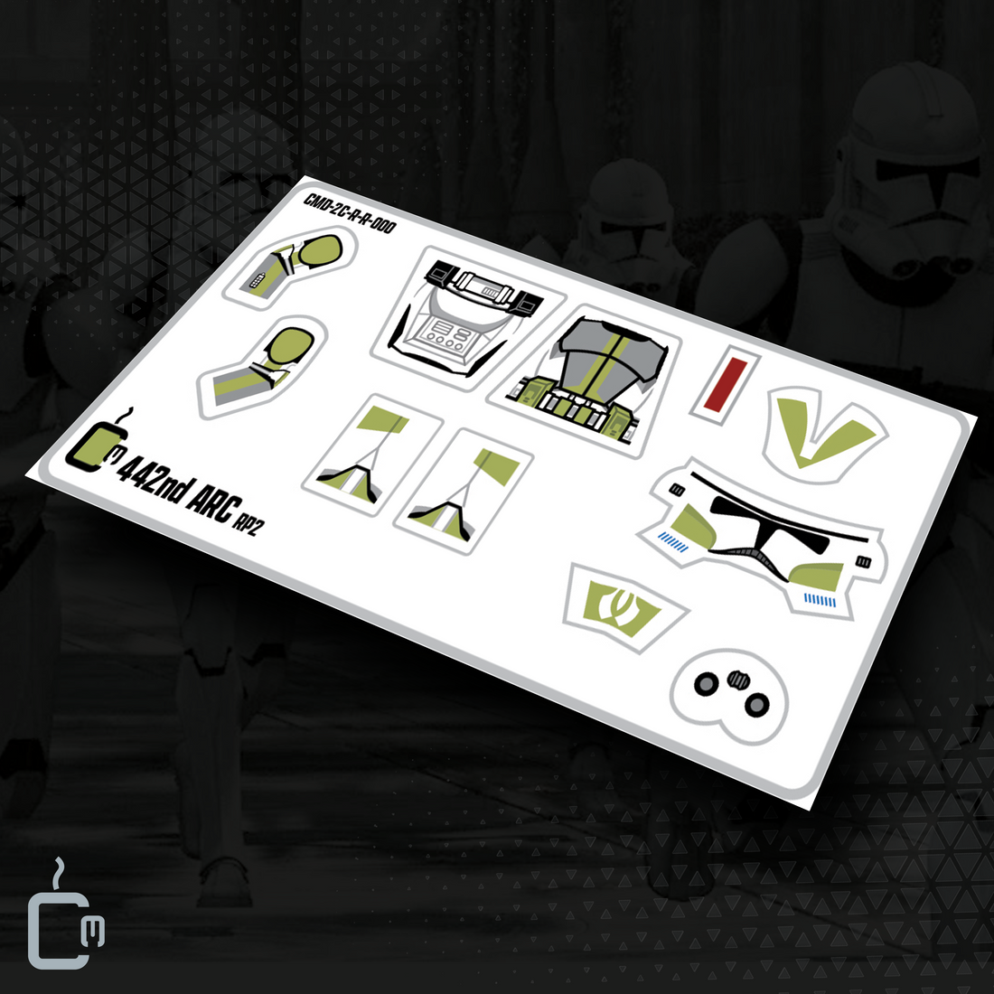 442nd ARC Trooper Decals – CoffeeMugDecals
